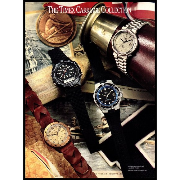 Timex | Art | 988 Timex Watch Carriage Collections Vintage Print Ad ...